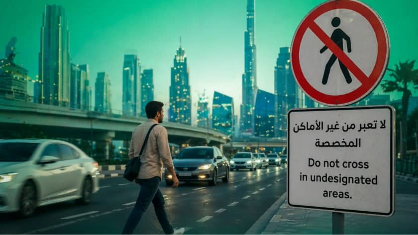 Dubai Police Warn of AED 400 Fine After Al Khawaneej Jaywalking ...