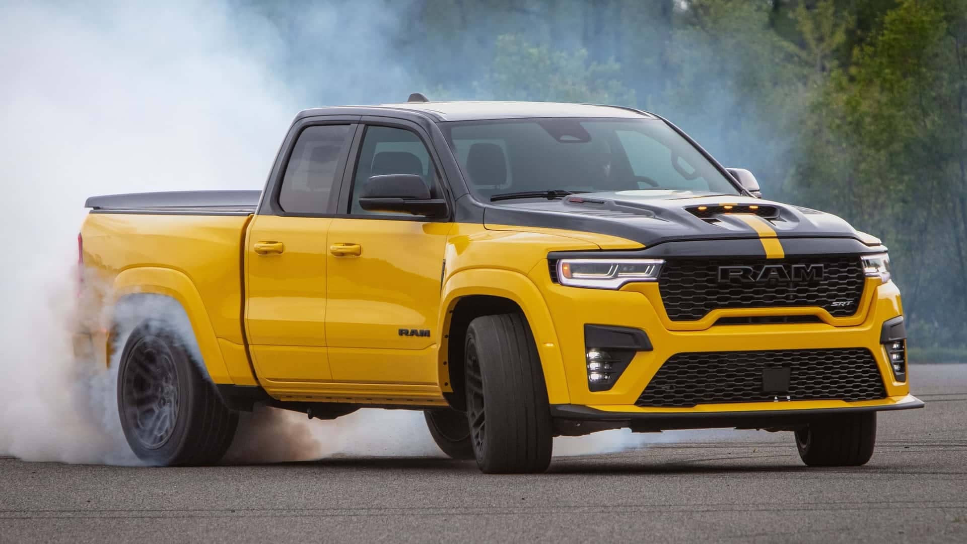 2027 Ram 1500 Rumble Bee SRT Revealed With 777 HP Hellcat V8 - ArabWheels